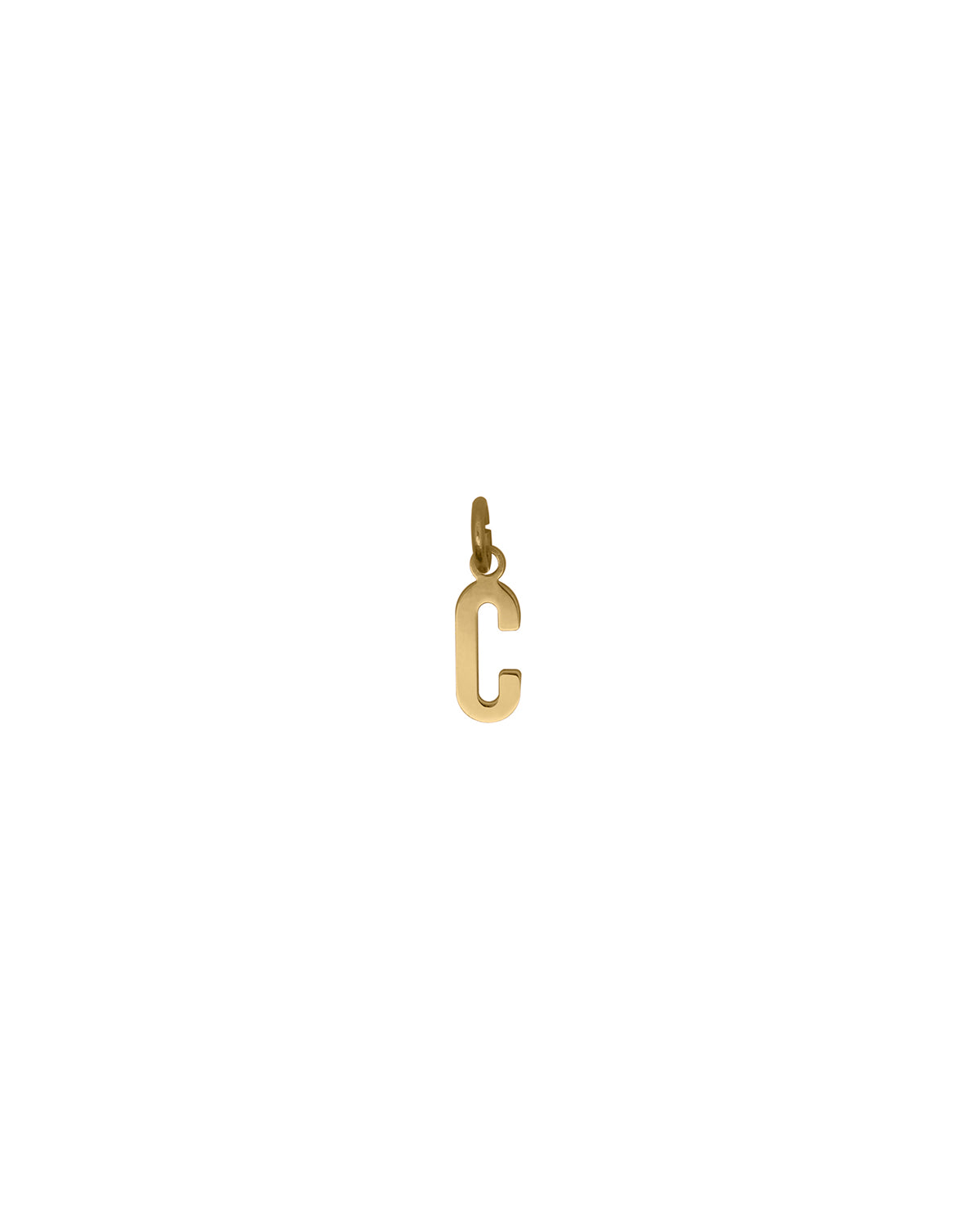 18KT Gold Letter C Pendant – Golden Mate Charm | Rue des Mille | Rue ...