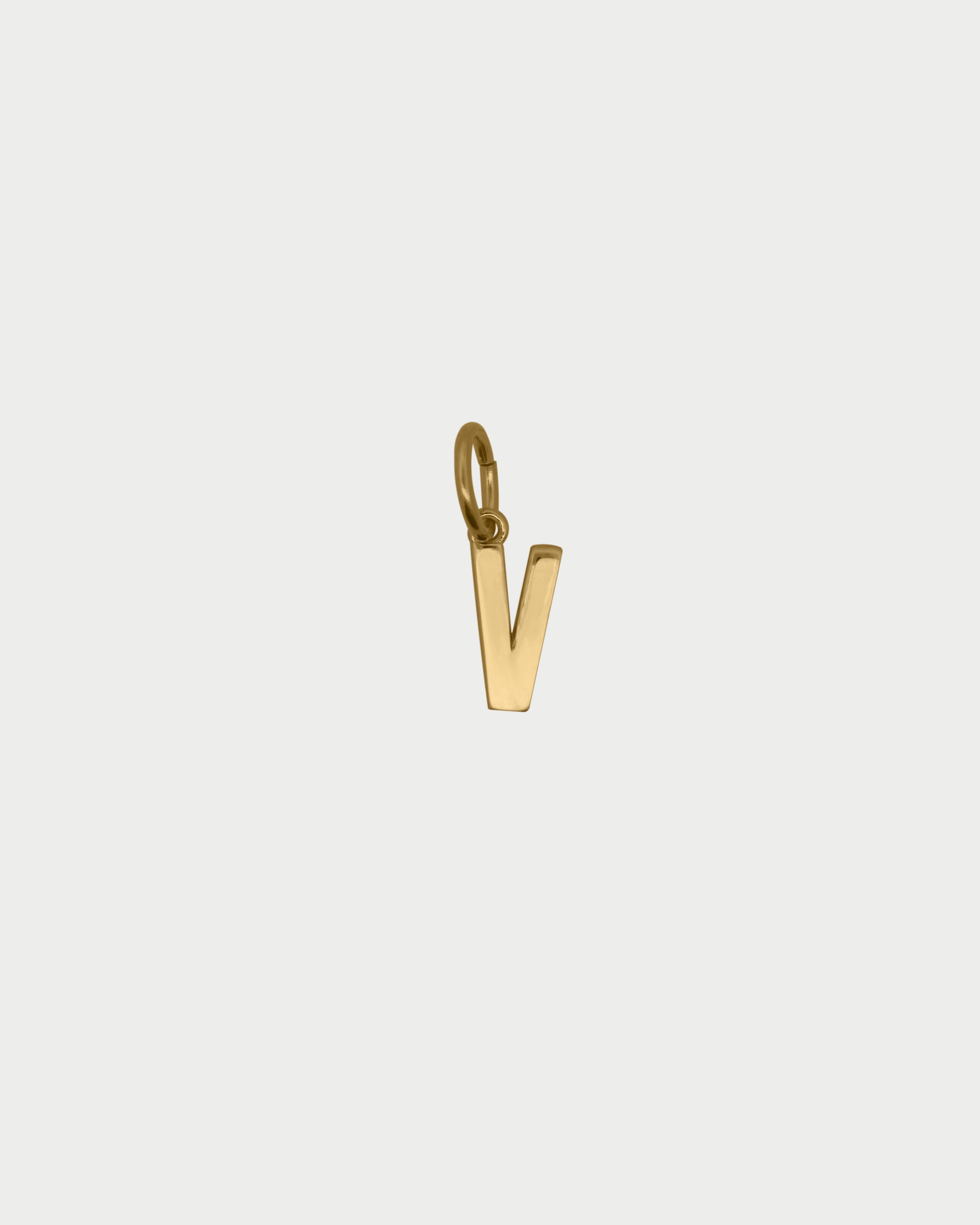 925 Silver Letter V Charm – Customizable | Rue des Mille