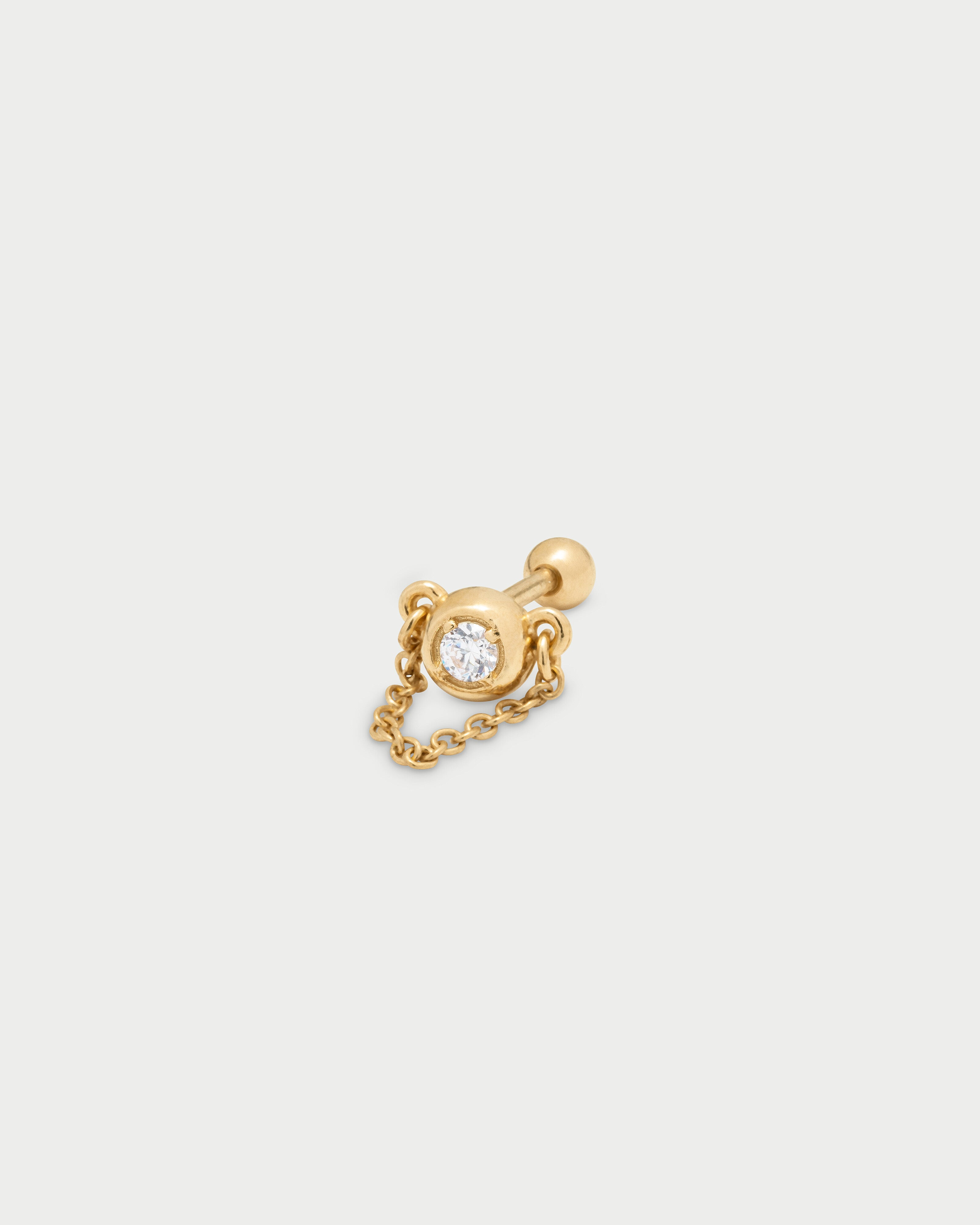 Helix piercing bezel and chain | Rue des Mille